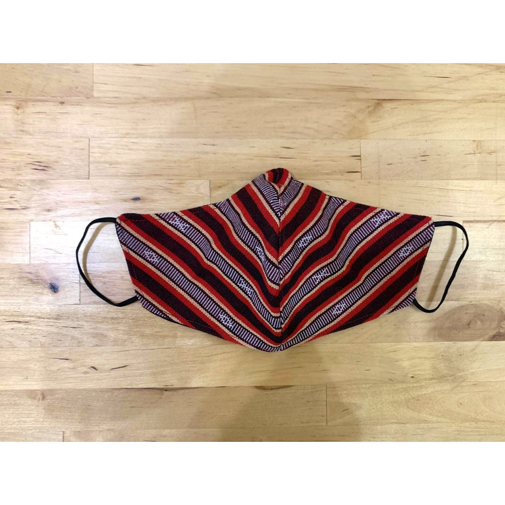 Sagada Weaving Mask Series IV (Black Red Diamond) – TakeFive Lokals